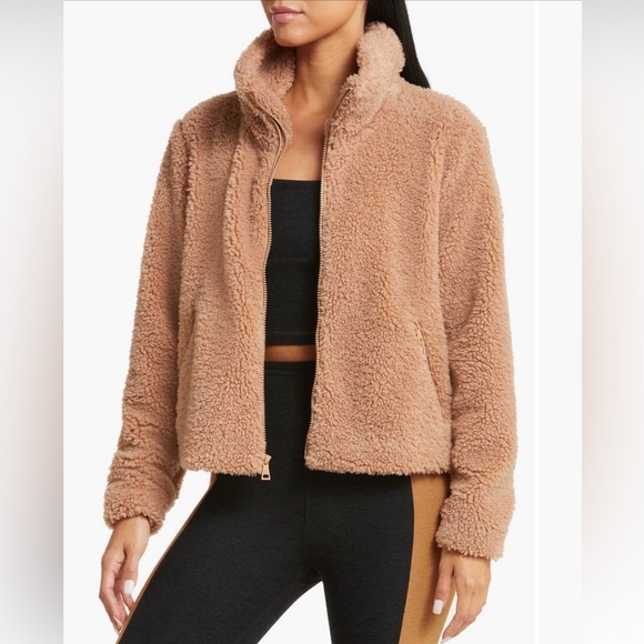 Beyond Yoga | Jackets & Coats | Beyond Yoga Tan Teddy Jacket | Poshmark